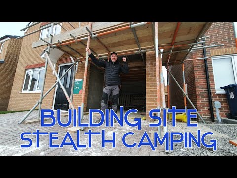 BUILDING SITE STEALTH CAMPING / Wild Camping UK / Urban Stealth Camping ...