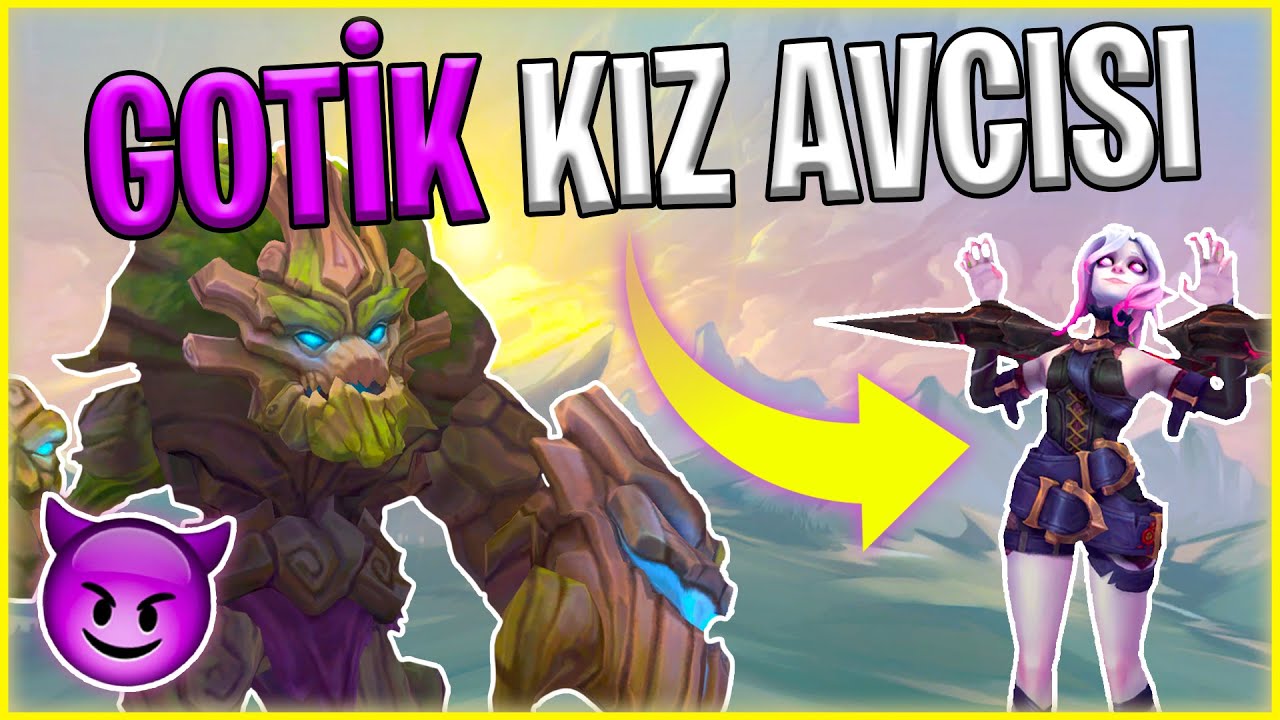 TOP LANE'DE GOTİK KIZ vs AĞAÇ 🌳 - YouTube