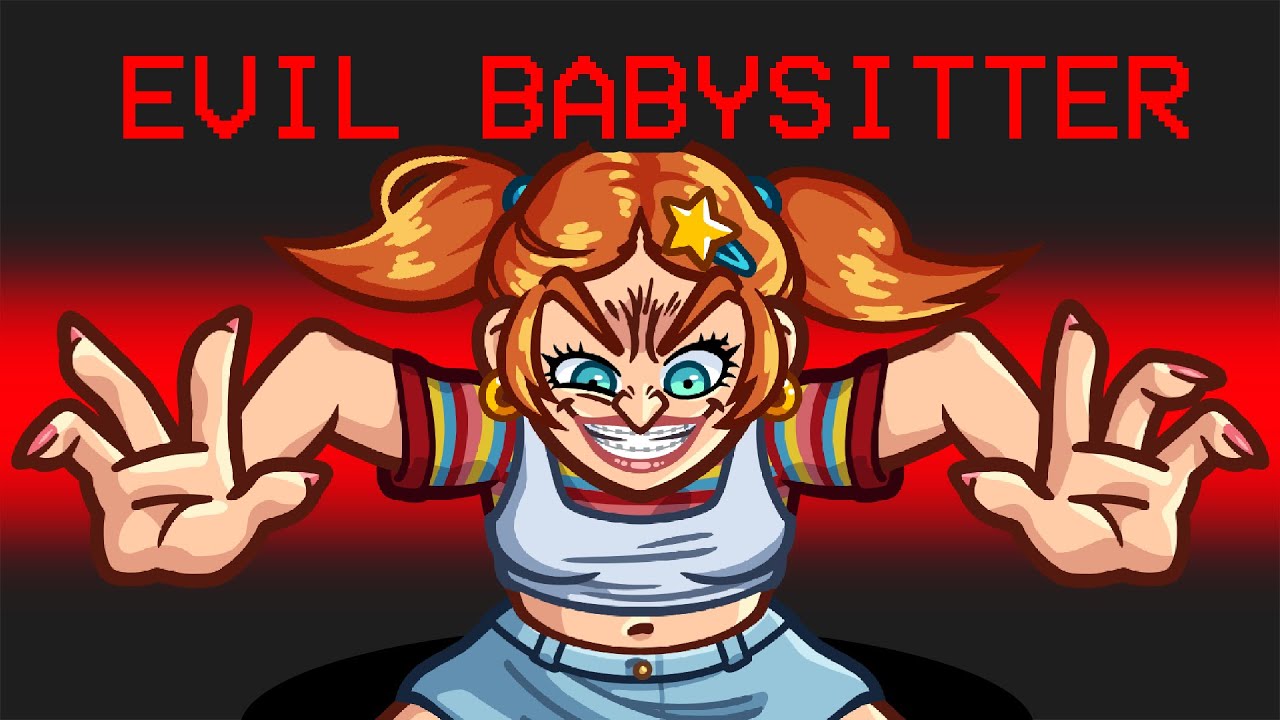 Survive The Evil Baby Sitter in Among Us - YouTube