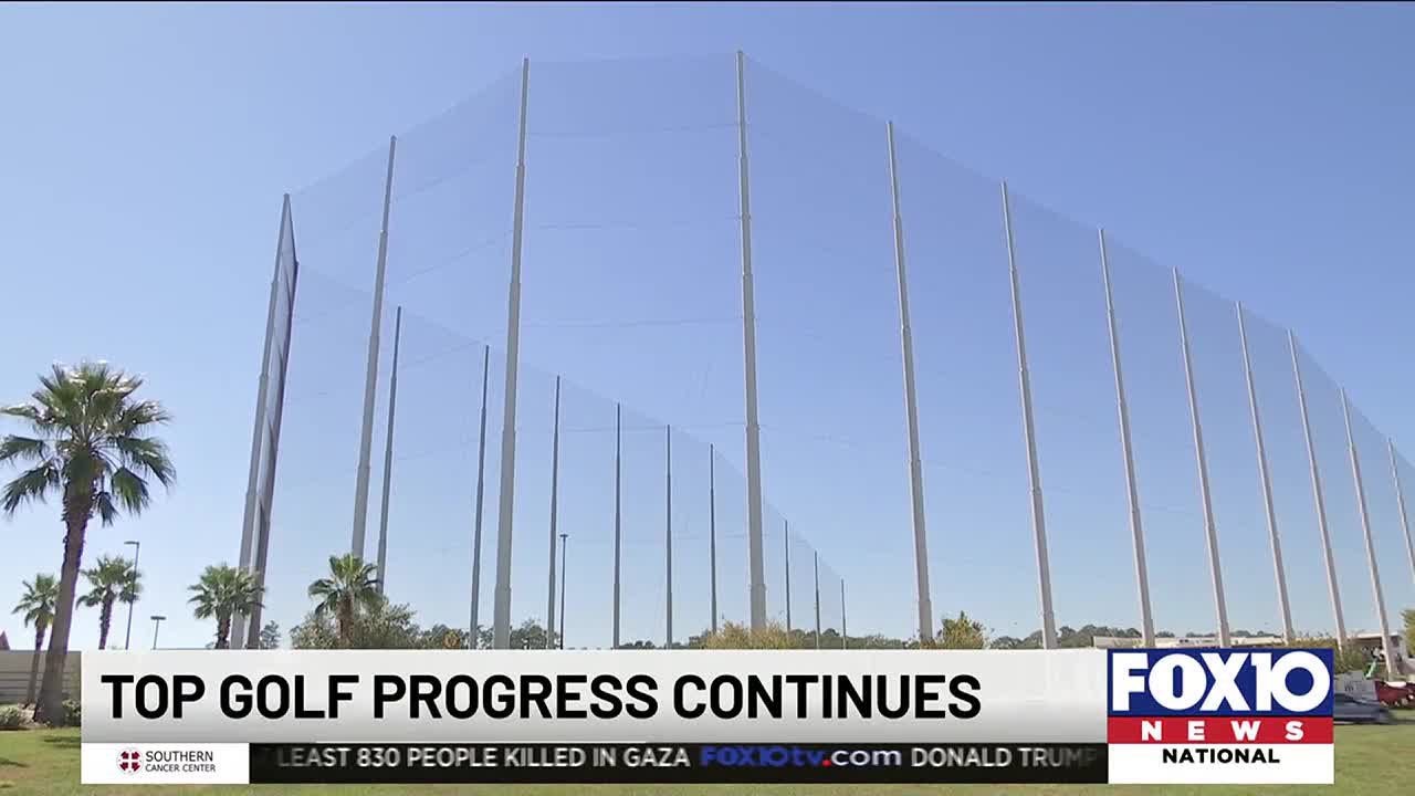 Top Golf progress continues in Mobile - YouTube