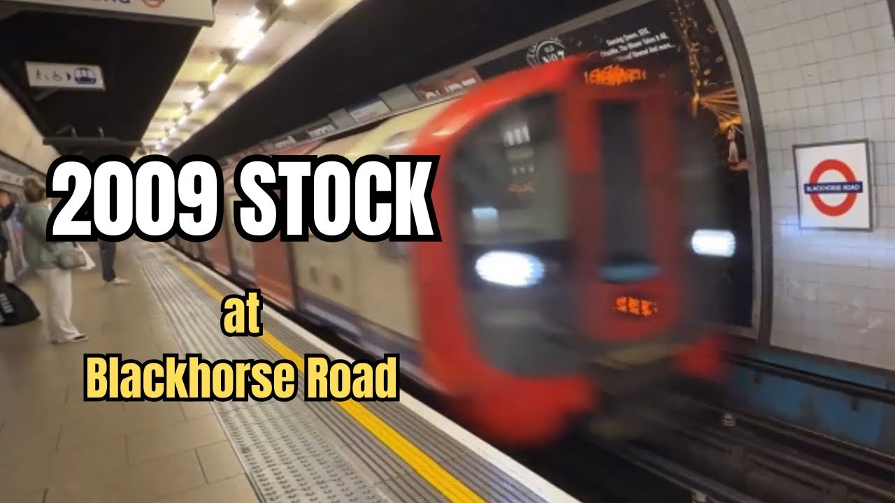 Victoria Line 2009 Stock Trains Arrive & Depart Blackhorse Road! - YouTube