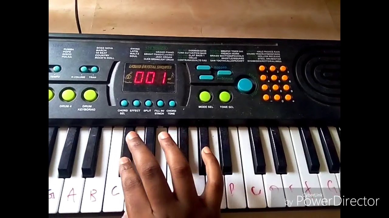 Kaithi bgm step by step in keyboard - YouTube