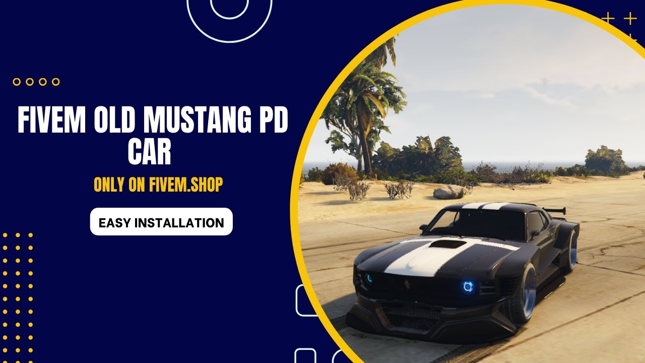 FiveM Old Mustang PD Car | FiveM PD Car #fivem #cars #mustang #police ...