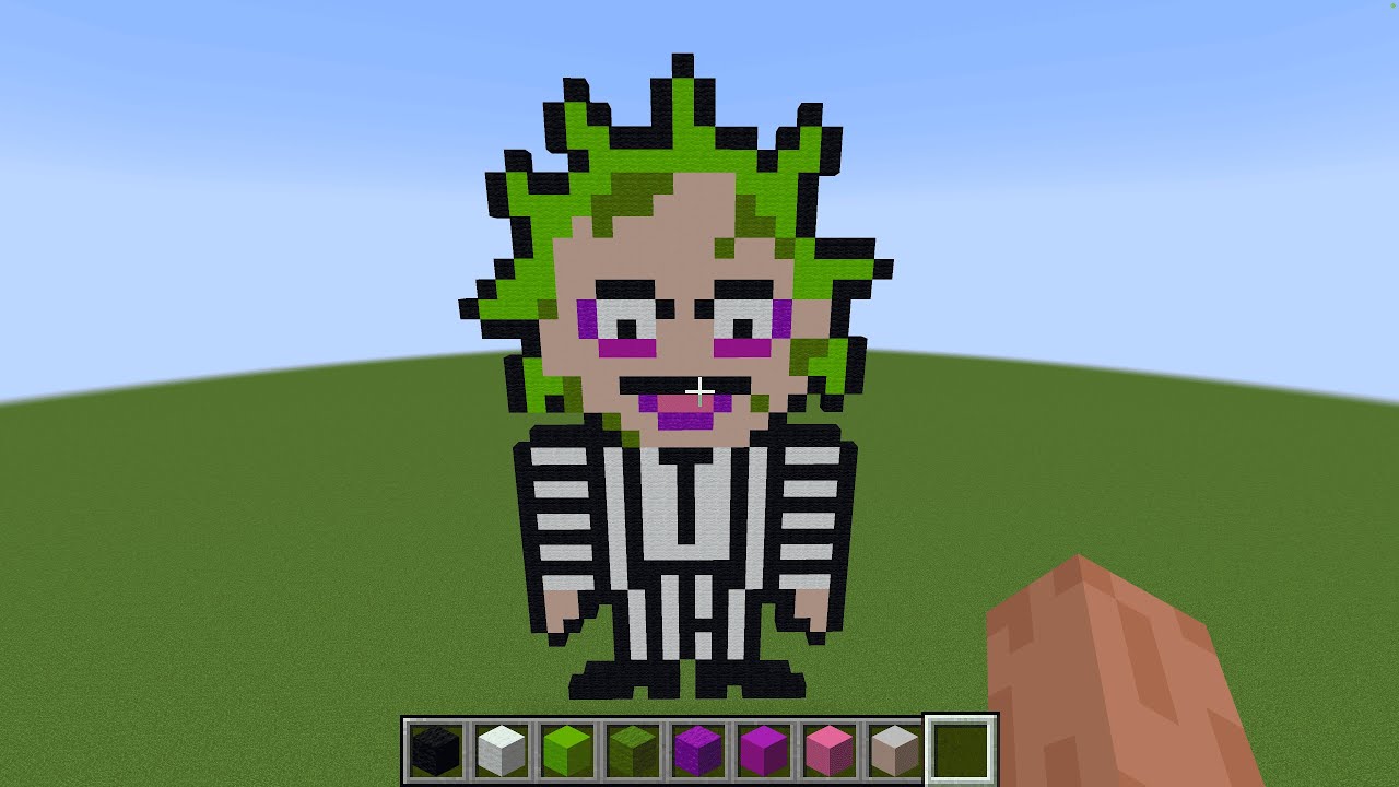 Creando a Beetlejuice en Minecraft | Pixel Art - YouTube