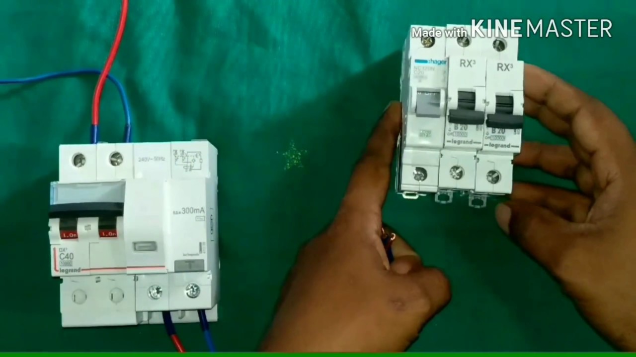 how to make single phase MCB connections - YouTube