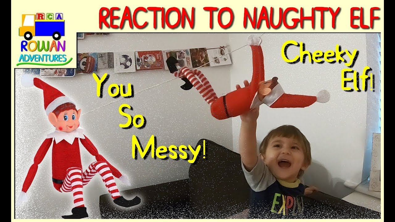 Christmas NAUGHTY ELF reactions | RowanVentures - YouTube