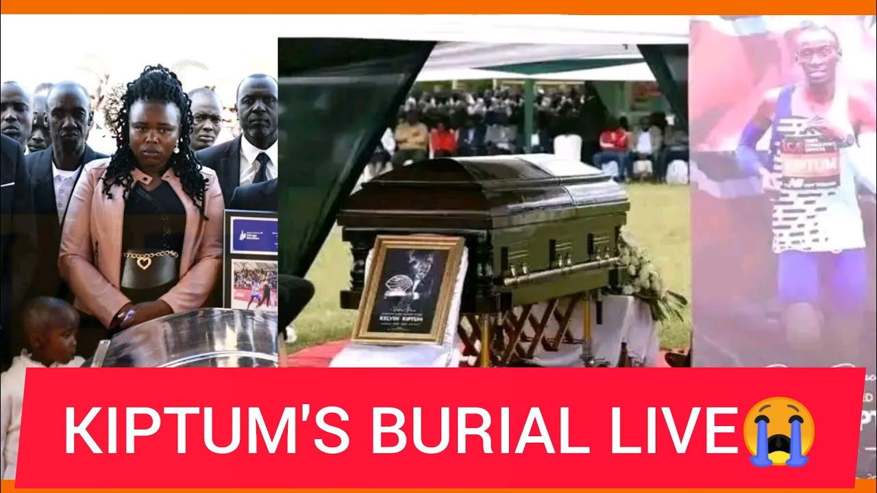 KIPTUM'S BURIAL Ceremony Live Today || Emotions high as KIPTUM is laid ...