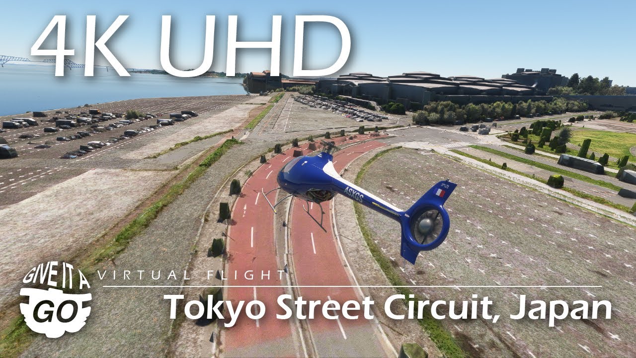4K - Formula E - Tokyo Street Circuit, Japan - Virtual Scenic Flight ...