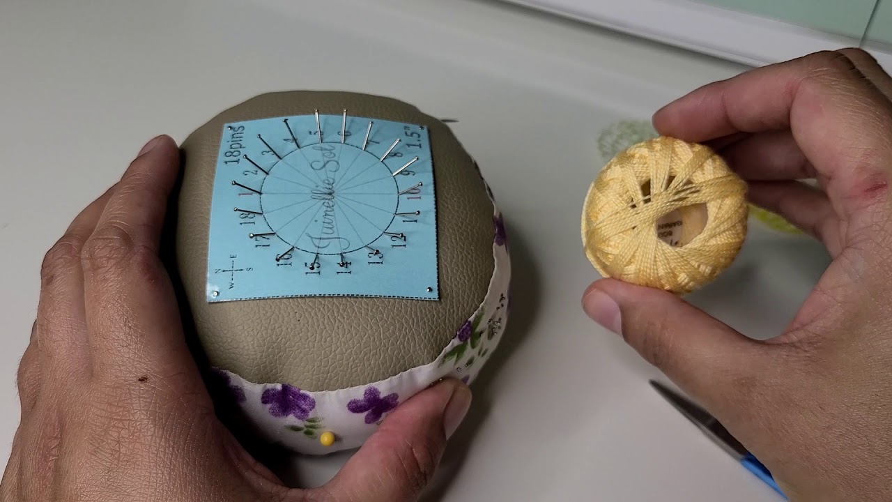 Sol Lace Web Circle Pattern - Materials. Part 1 - YouTube