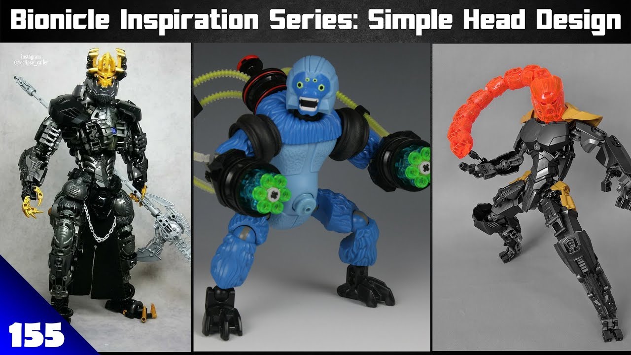 Bionicle Inspiration Series Ep 155 Simple Head Designs - YouTube
