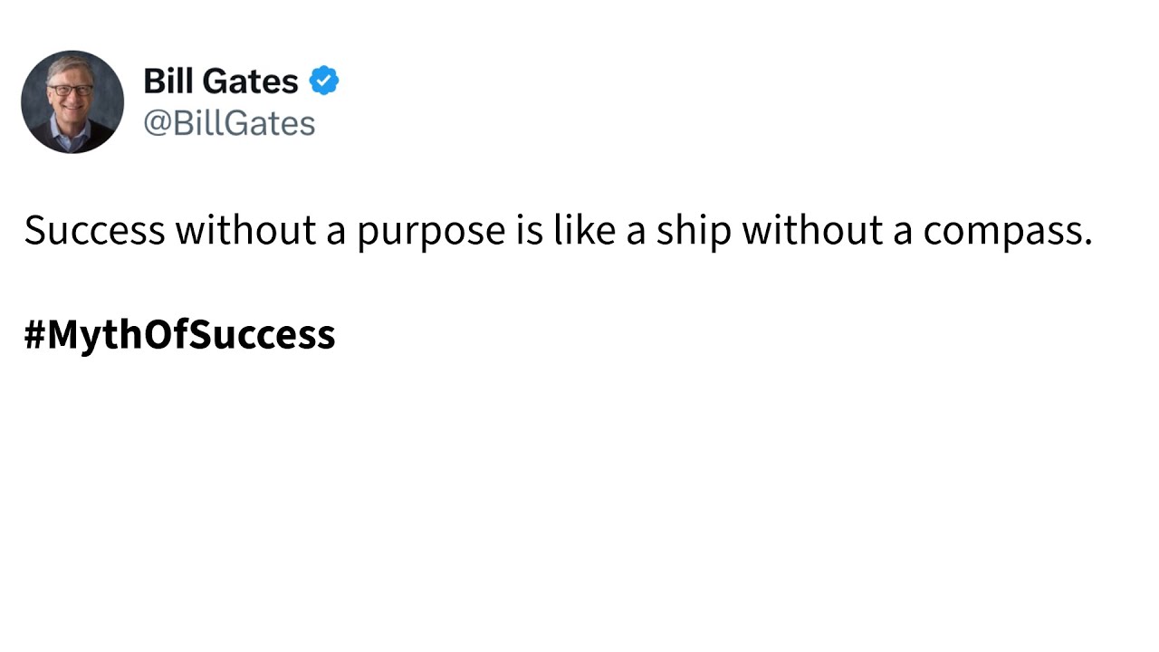 Success without purpose is like a ship without a compass. Quotable ...