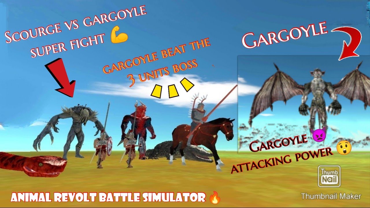 gargoyle attack 3 units of boss in arbs | scourge vs gargoyle arbs ...