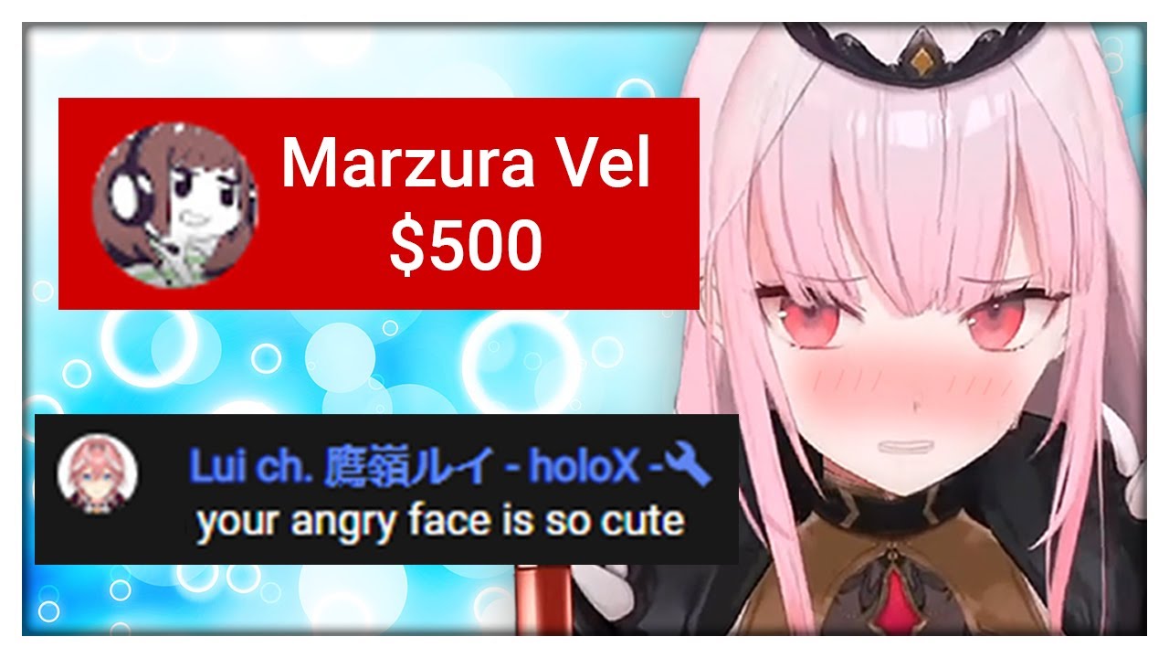 Calli can't handle the chad sending $500 superchat with no message ...