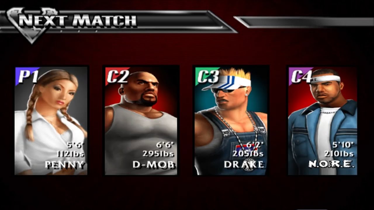 Def Jam Vendetta: Free For All Match| Penny VS D-Mob VS Drake VS Nore ...