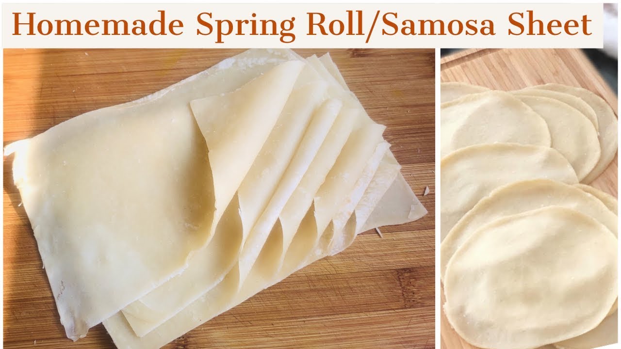 Spring Roll Sheets/Wrapper Recipe | সমুচা বা স্প্রিং রোলের শিট তৈরি ...