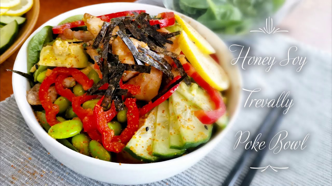 [Philips Airfryer] Honey Soy Trevally Poke Bowl Recipe - YouTube