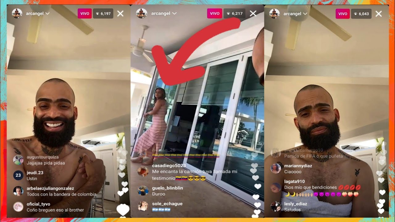 Arcangel muestra a su Esposa en LIVE🔴 - YouTube