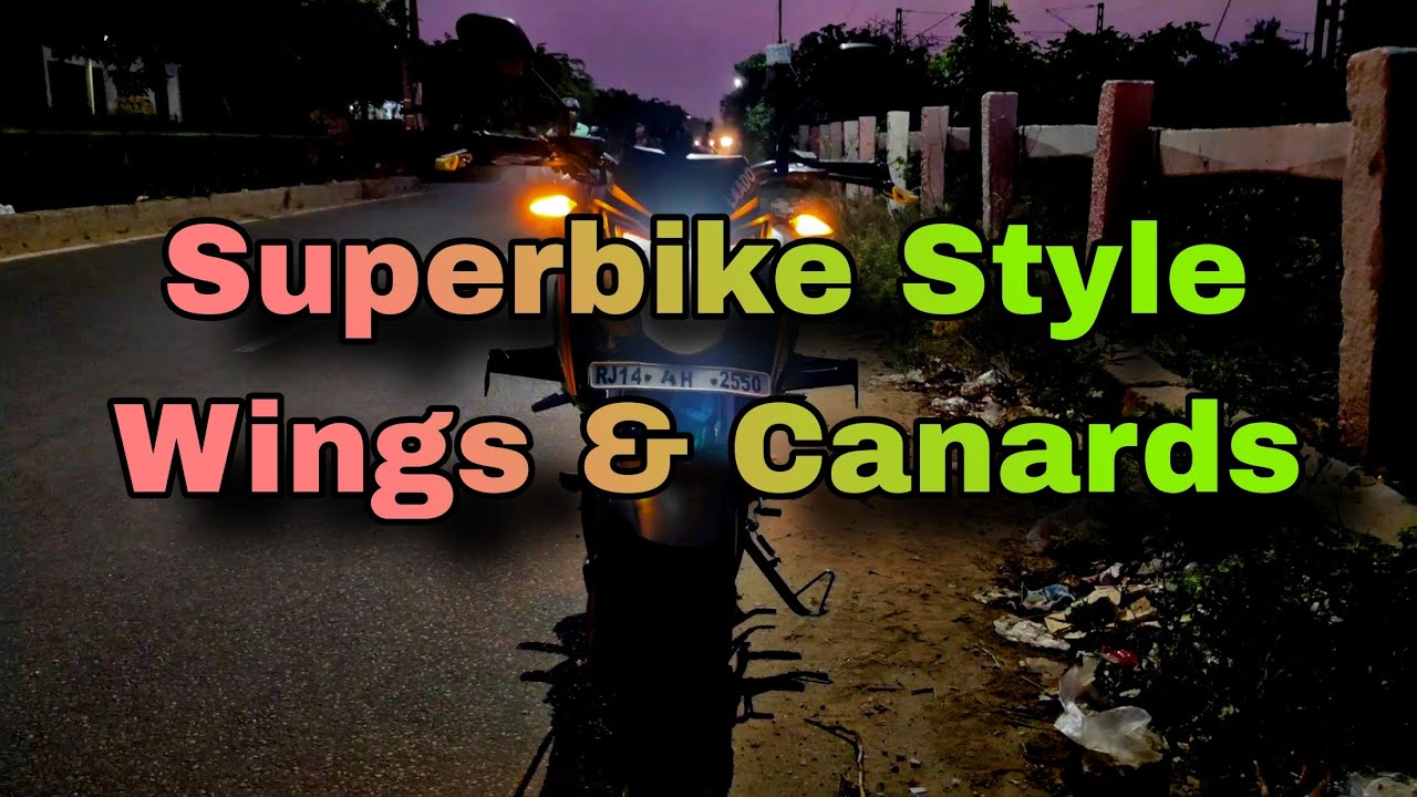 Superbike Style Wings & Canards Installation in Hornet 160R| New ...