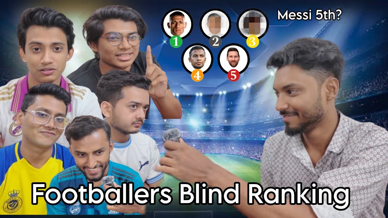 Blind Ranking Footballers | Football challenge videos in bangla - YouTube