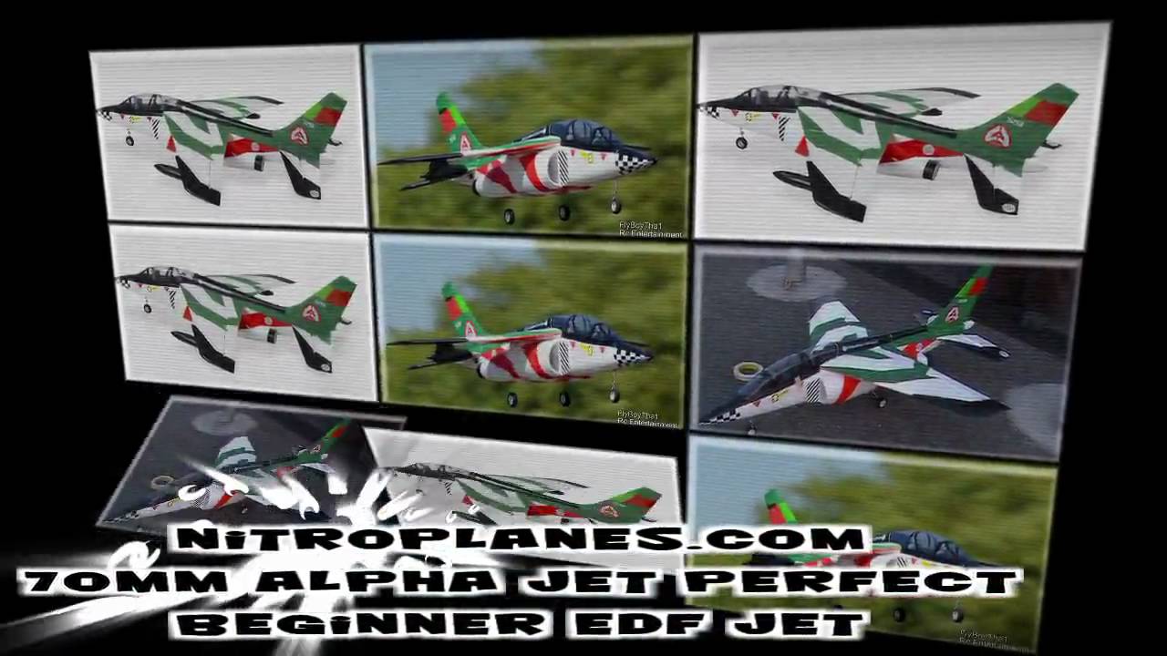 NitroPlanes.Com 70MM Alpha Jet Maiden Flight - YouTube