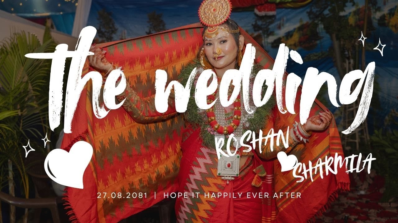ROSHAN & SHARMILA WEDDING HIGHLIGHTS (famous tiktoker sharmila wedding with roshan limbu ...