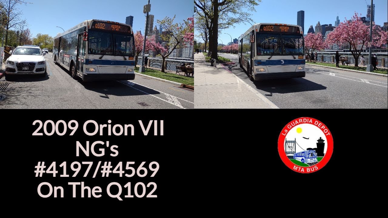 MTA Bus Company: 2009 Orion VII NG's #4197/#4569 On The Q102 - YouTube