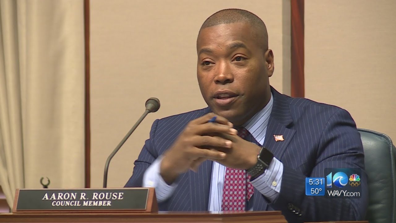 VB Councilman Aaron Rouse announces he'll run for mayor - YouTube