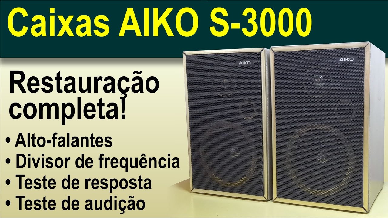 Caixas do Microsystem Aiko S-3000 - Restauração completa, resposta de ...