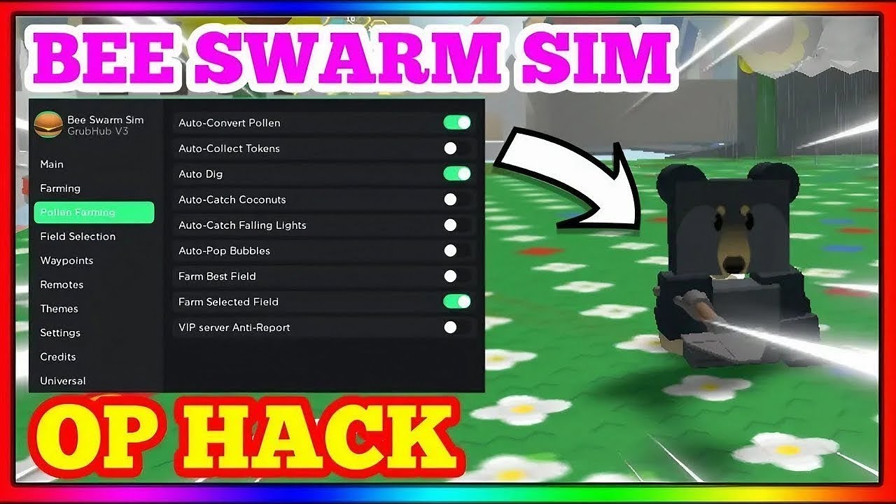 Bee Swarm Simulator Script 2023 | Auto Farm, Auto Tokens, Combat, Royal ...