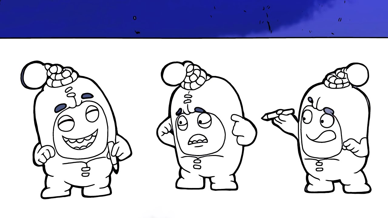 How to draw oddbods | oddbods coloringpages | oddbods drawing - YouTube