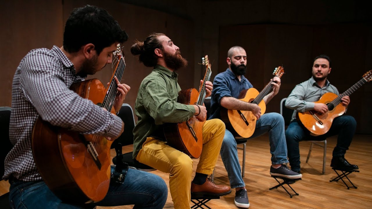 Listen to the Syrian guitar quartet who now call Victoria home - YouTube