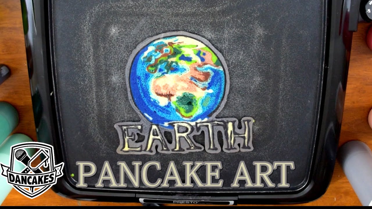 Earth Pancake Art - YouTube