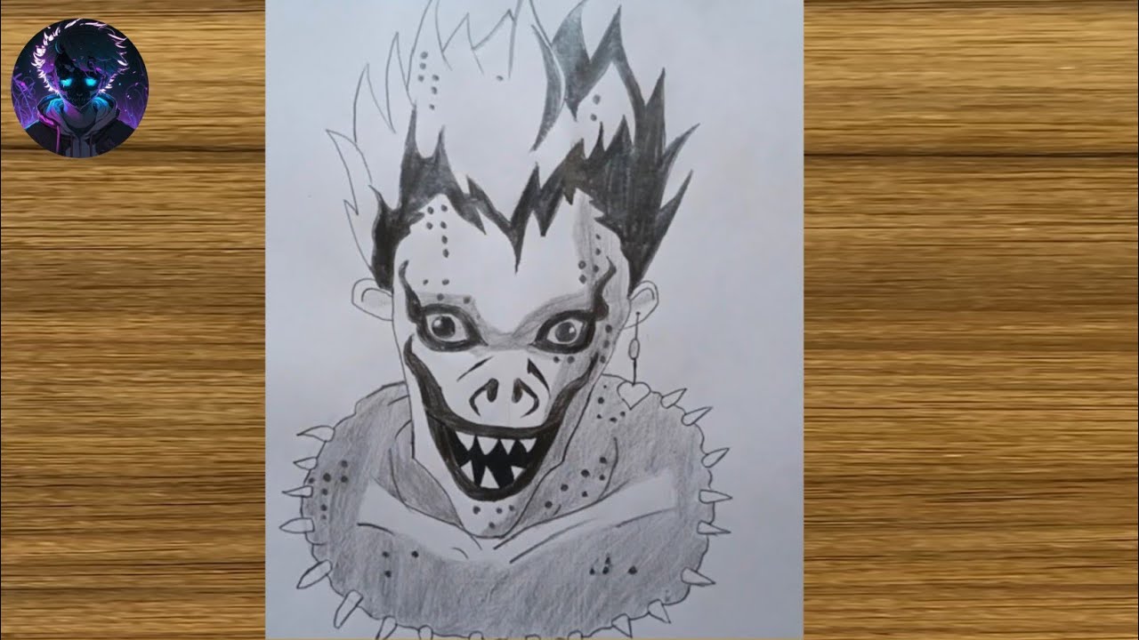 how to draw ryuk step by step | anime drawing - YouTube