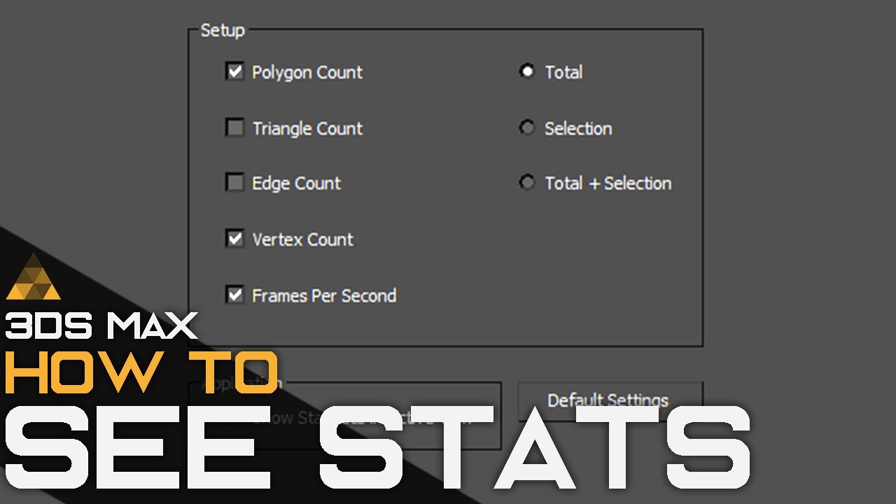 How to see Statistics in 3Ds Max - Beginner to Pro 3D Artist Part 3 ...