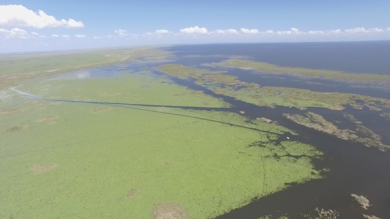 Great Aerial Shots Of Water Levels In West Wall and Coot Bay - YouTube