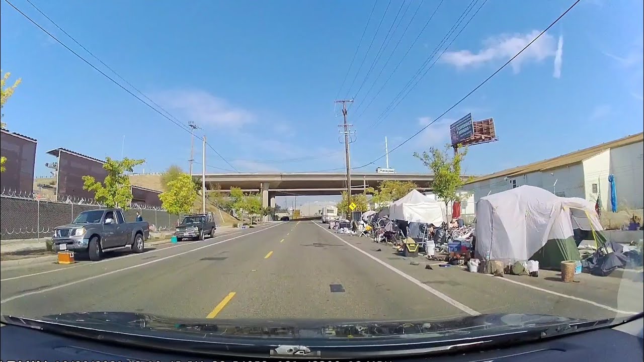 Sacramento Homeless Encampment | Redding Ave - Near Sac State Campus ...