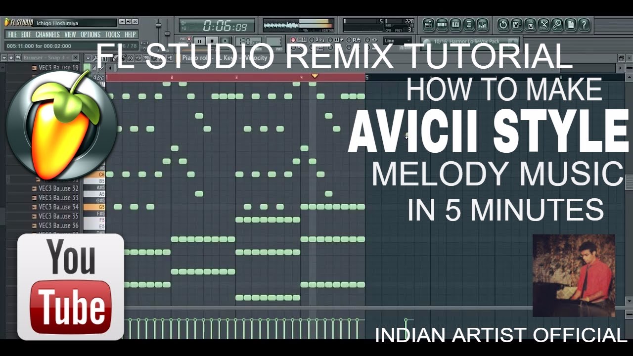 How to Create Basic Avicii Style Melody in FL Studio in 5 minutes - YouTube