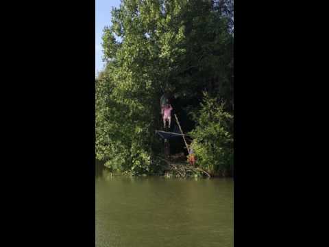 Zip line fail - YouTube