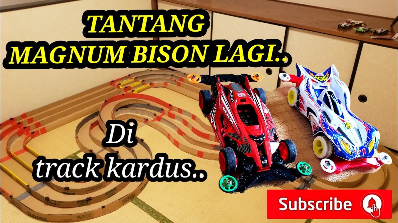 Tantang magnum bison lagi.. #TAMIYA #mini4wd #レーサーミニ四駆 #tamiyajapan # ...