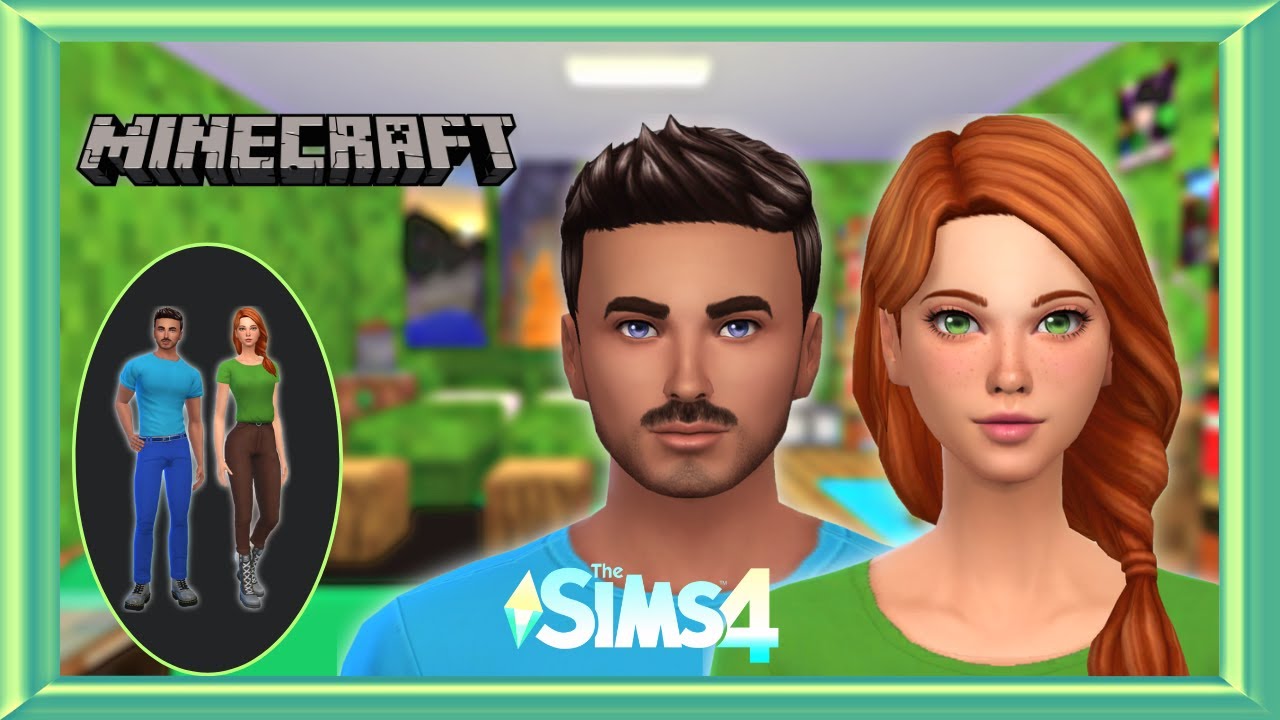 Minecraft "Alex & Steve" The Sims 4 - Create a Sim - YouTube