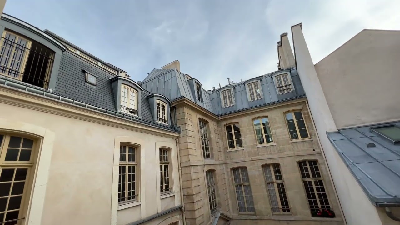Typical Parisian window in a very old building - YouTube