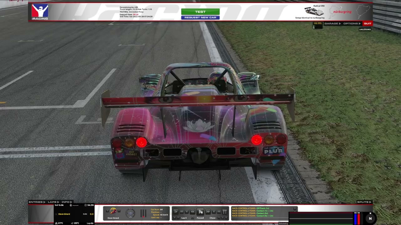 collision bug Nordschleife iRacing - YouTube