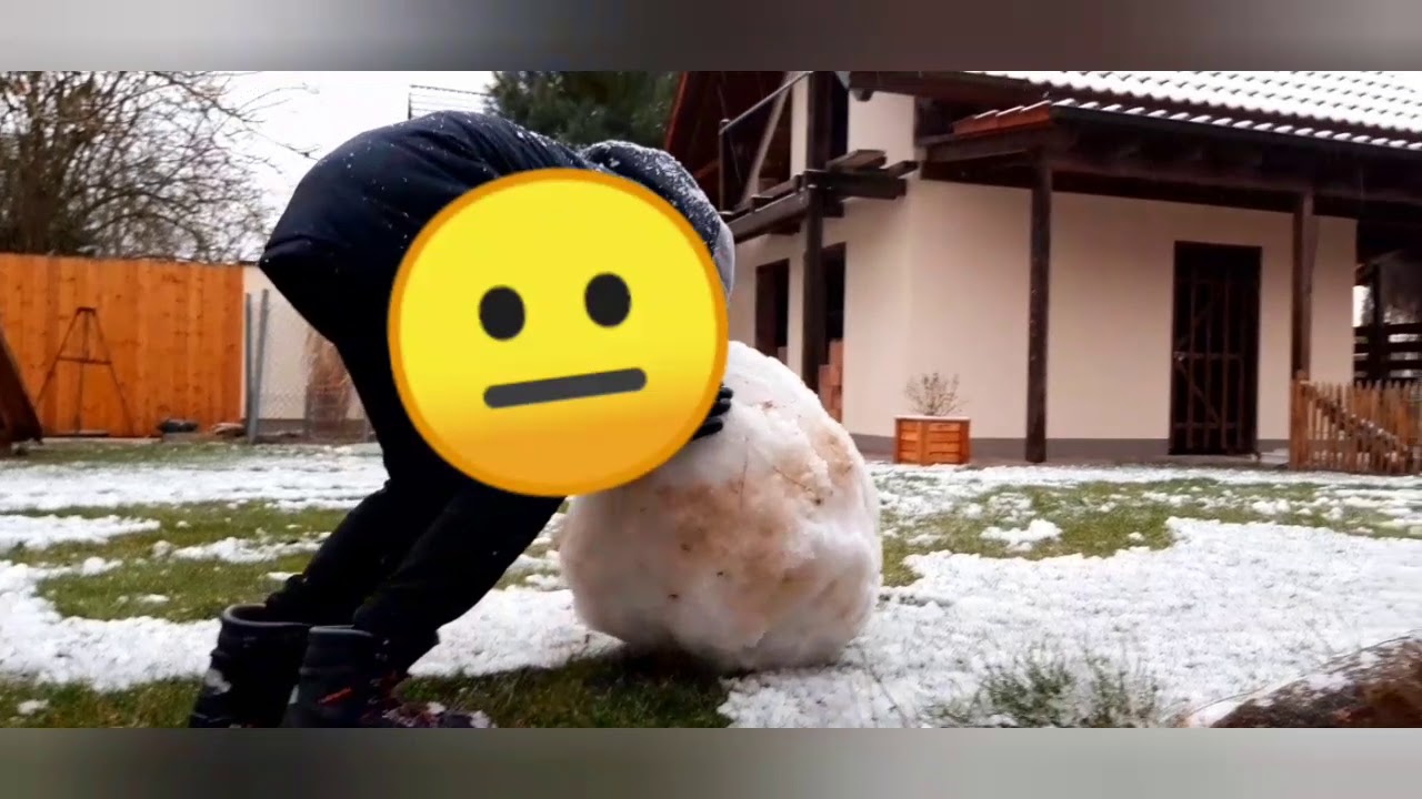 Rolling & Pushing Snow Ball! @loverofnature2238 - YouTube