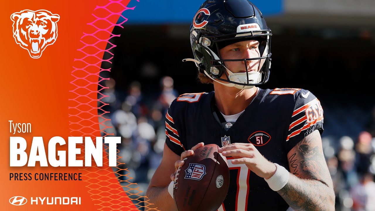 Tyson Bagent on first career NFL start | Chicago Bears - YouTube