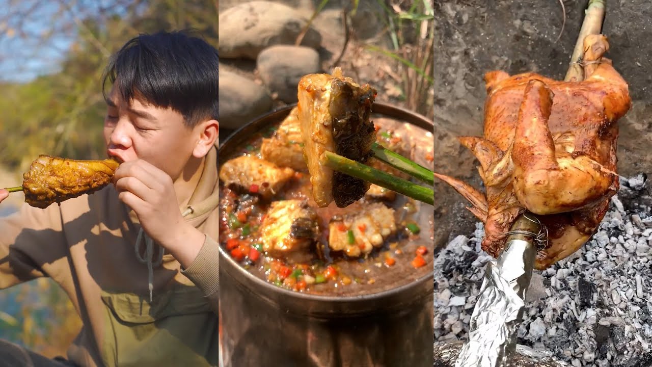 Wildlife Cooking Yummy & Spicy Foods In The Jungle Nature | I'm Foodie ...