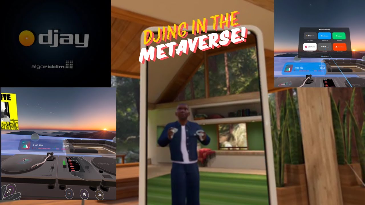 DJing in the Metaverse with DJay Pro with a Quest 2 headset - YouTube