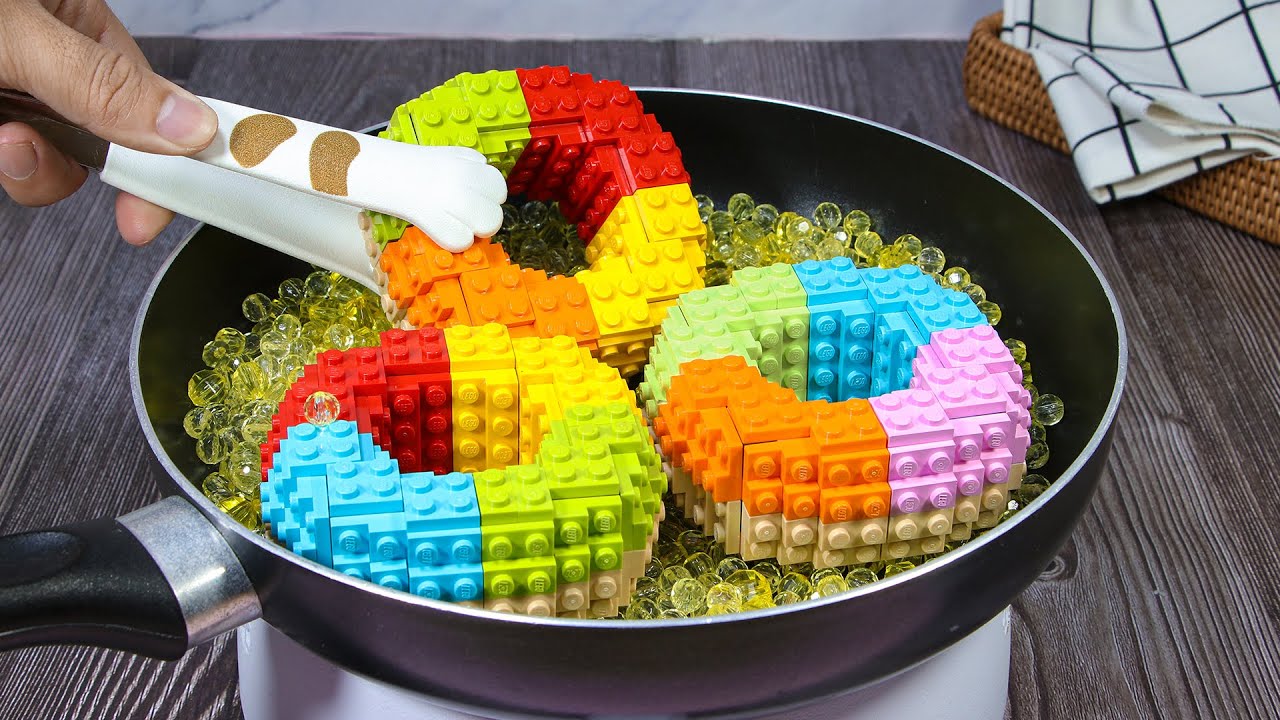 Amazing LEGO Food: The Ultimate Rainbow Donut Challenge 🌈🍩 - YouTube