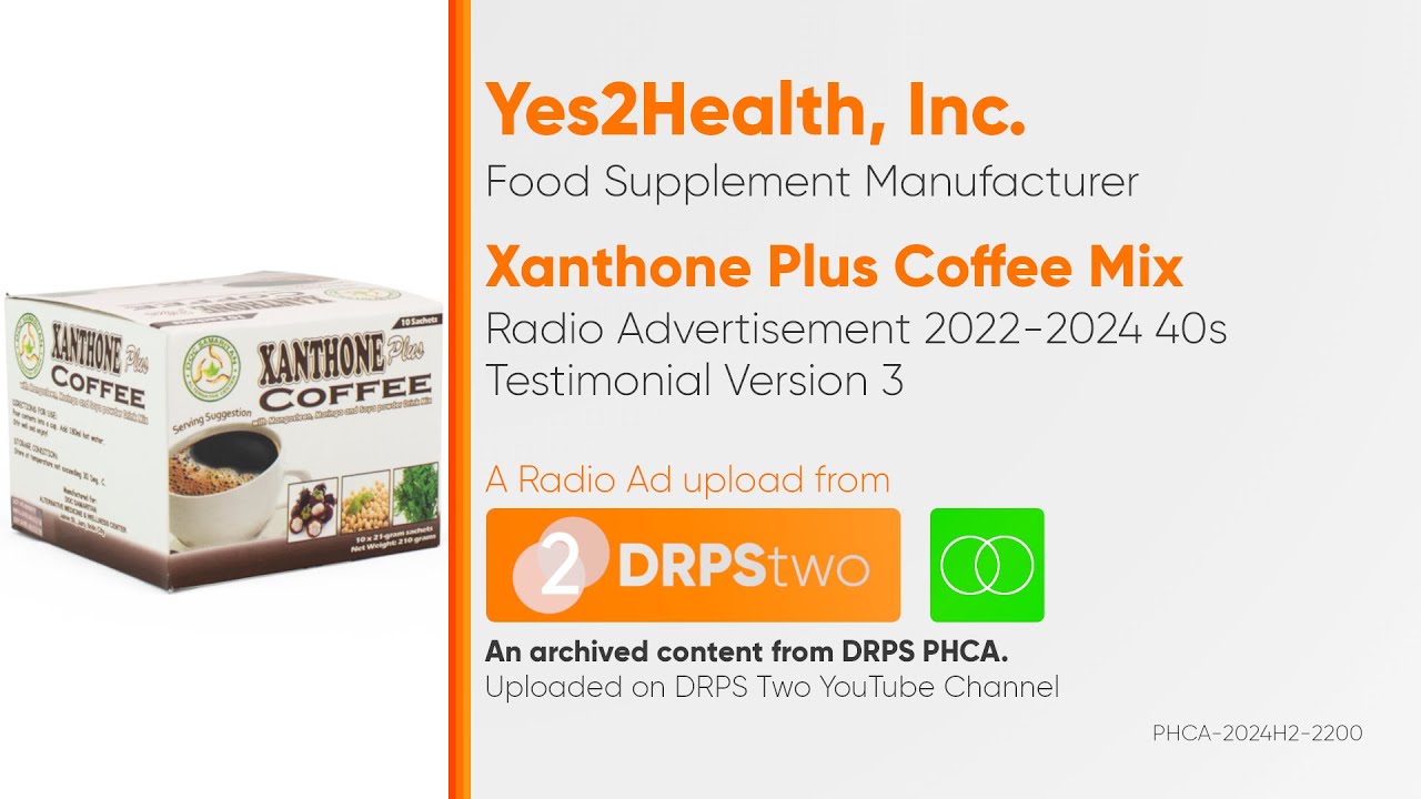 Xanthone Plus Coffee Mix Radio Ad 2022-2024 40s (Testimonial Version 3 ...