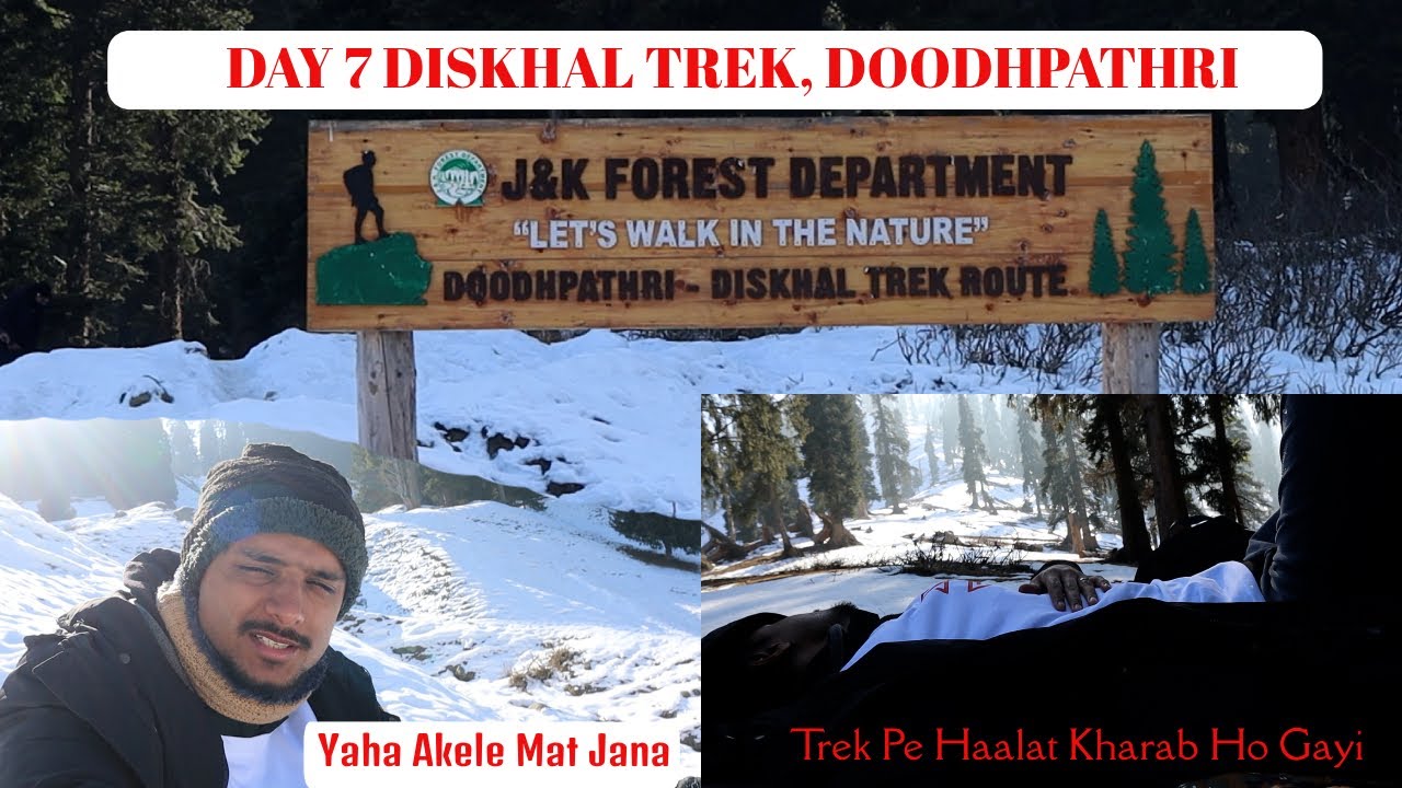 Kashmir EP 5 | Diskhal Trek | Doodhpathri | Road Trip Kashmir | Solo ...