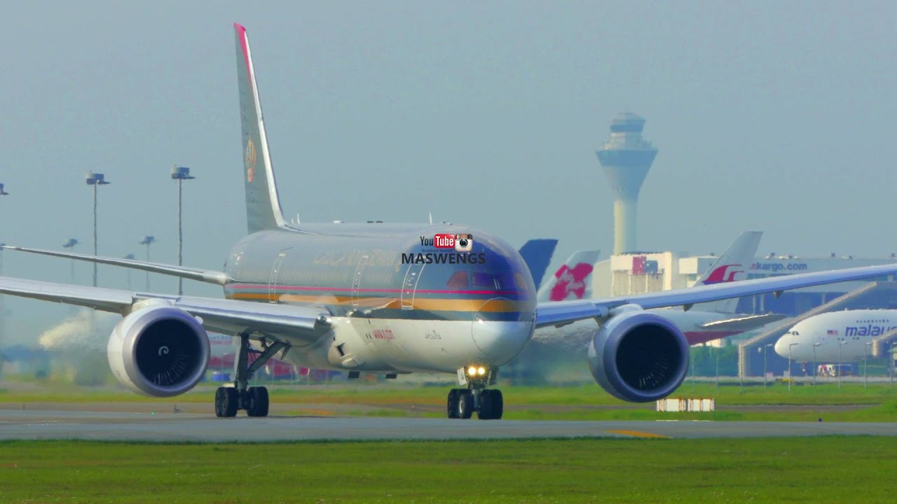 ATC Royal Jordanian Boeing 787-8 Dreamliner JY-BAA B787 Takeoff KLIA ...